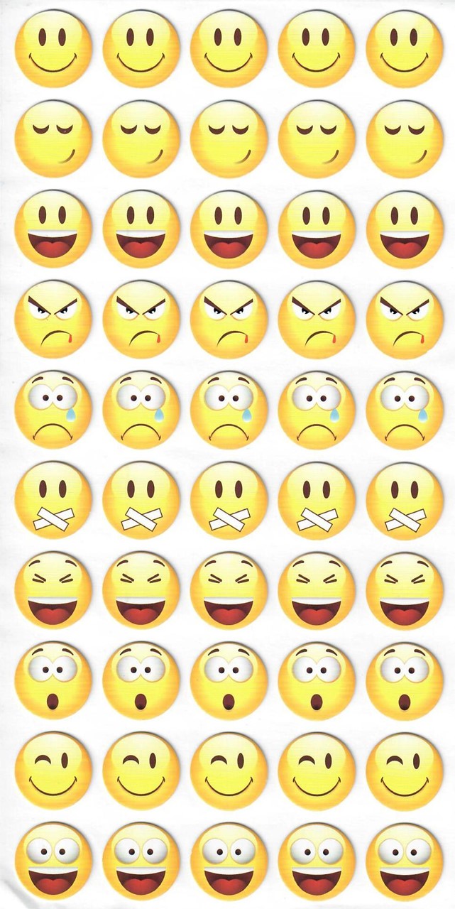 Reiner`s KREATIV & Paperland. Sticker Smiley
